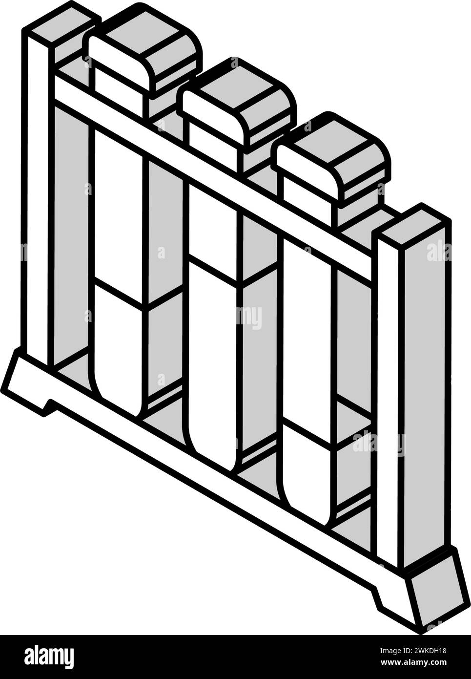Test tube rack Black and White Stock Photos & Images - Alamy