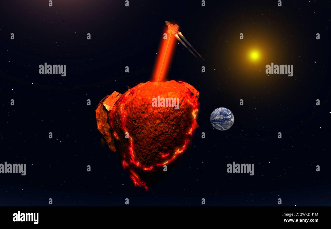 The Destruction Of An Asteroid, Which Is Getting To Close To The Earth ...