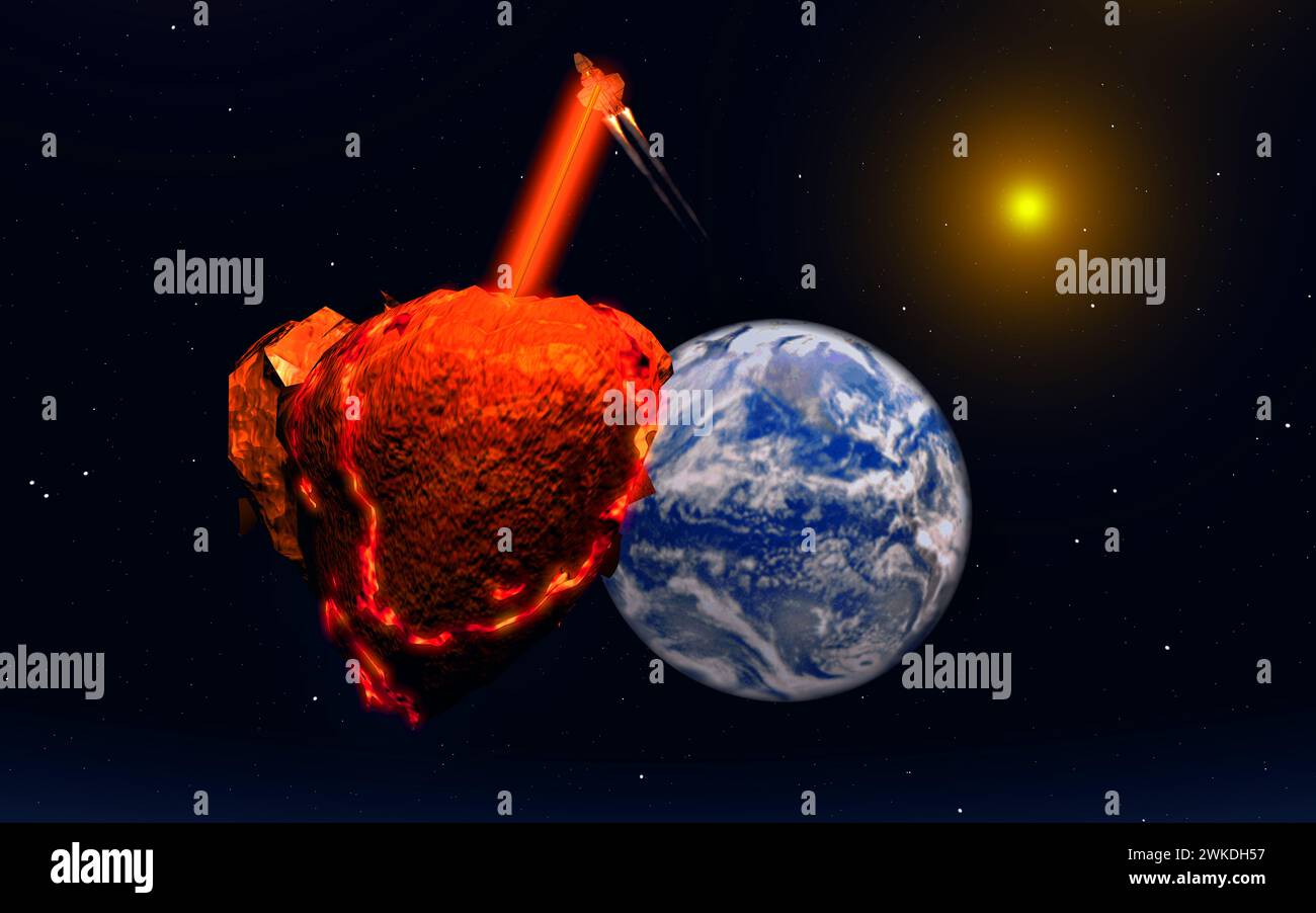 The Destruction Of An Asteroid, Which Is Getting To Close To The Earth ...