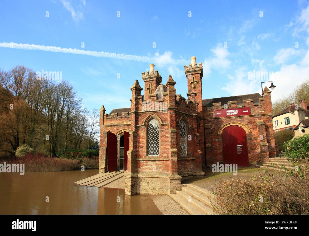 The museum of the gorge in Ironbridge, Telford, Shropshire, England, UK ...