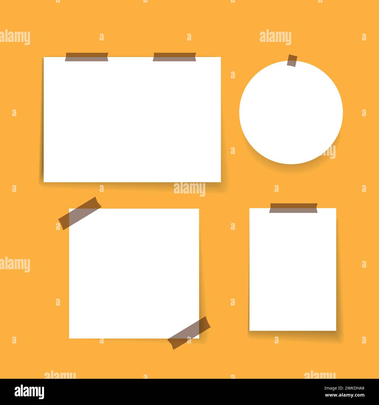 Mood board paper sticker set Stock Vector Image & Art - Alamy