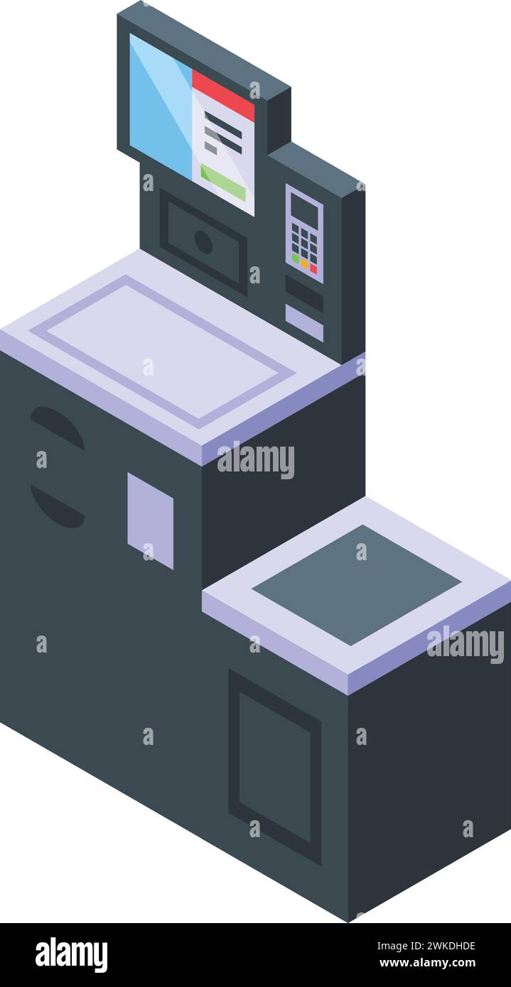 Self service food counter Stock Vector Images - Alamy