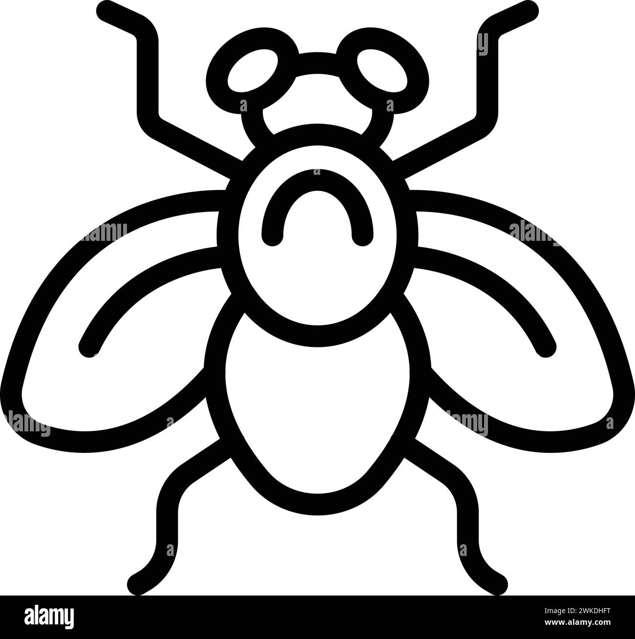 Disease tsetse icon outline vector. Dangerous insect. Housefly ...