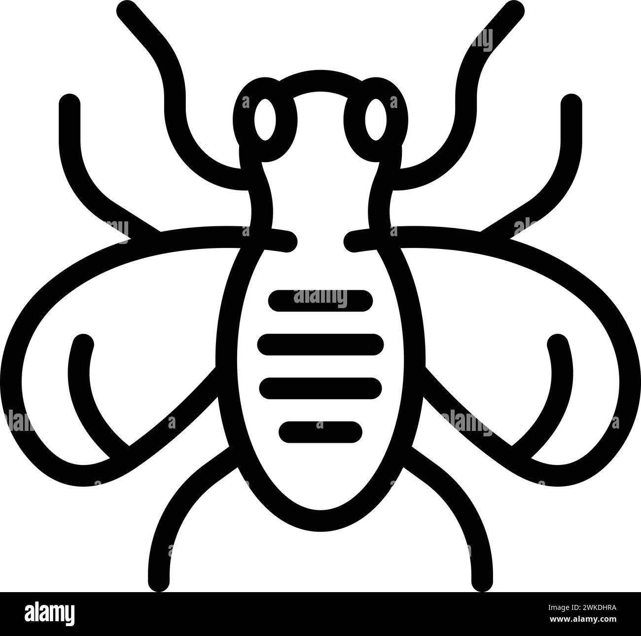 Tsetse insect buzz icon outline vector. Dangerous disease. Housefly ...