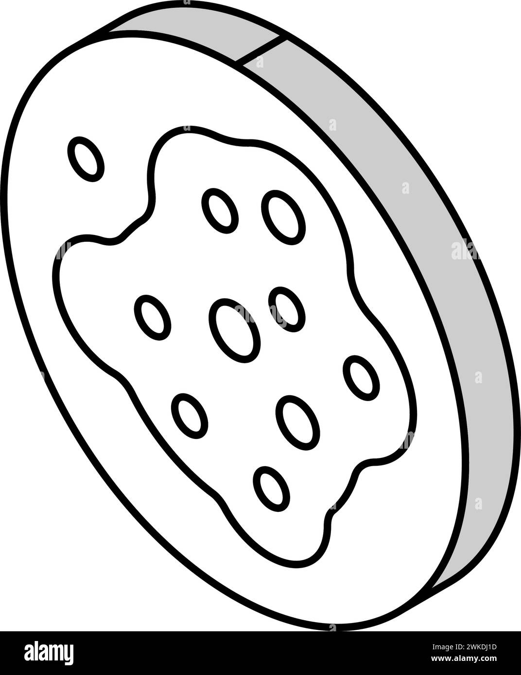 pustular skin disease isometric icon vector illustration Stock Vector ...