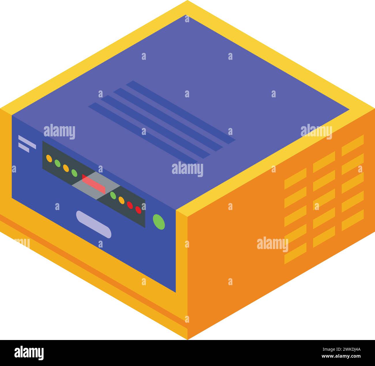Modern inverter icon isometric vector. Solar nature power. Sun energy ...