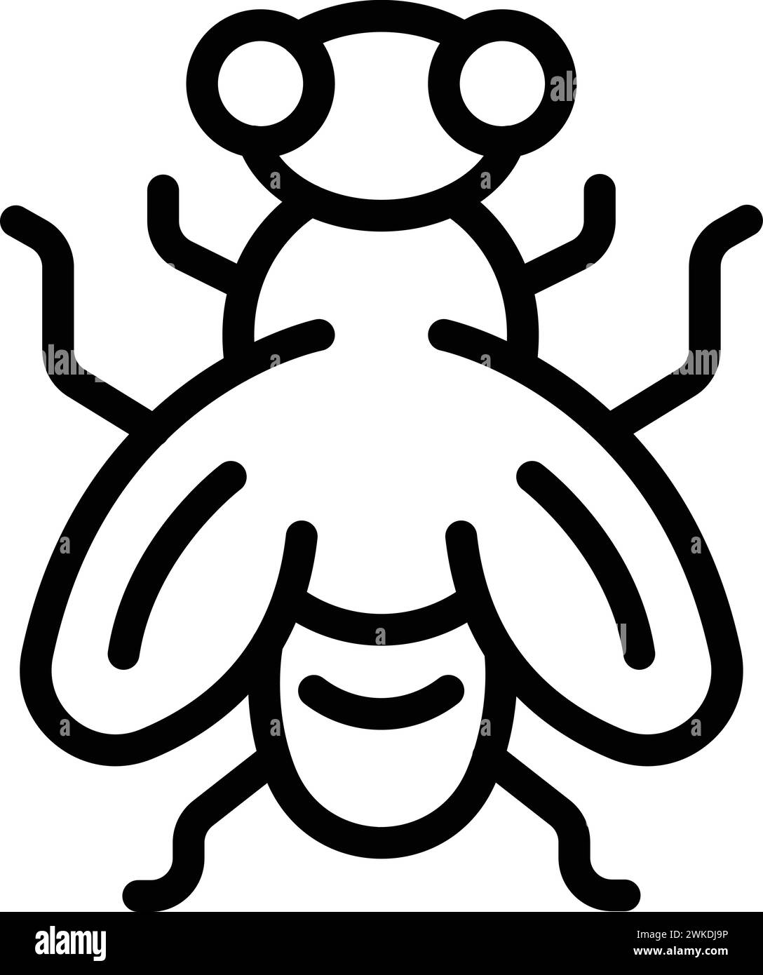Africa tsetse disease icon outline vector. Wings glossina. Slender tik ...
