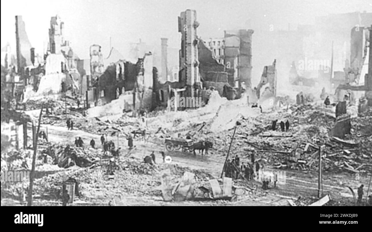 GREAT BALTIMORE FIRE 7-8 February 1904 Stock Photo - Alamy