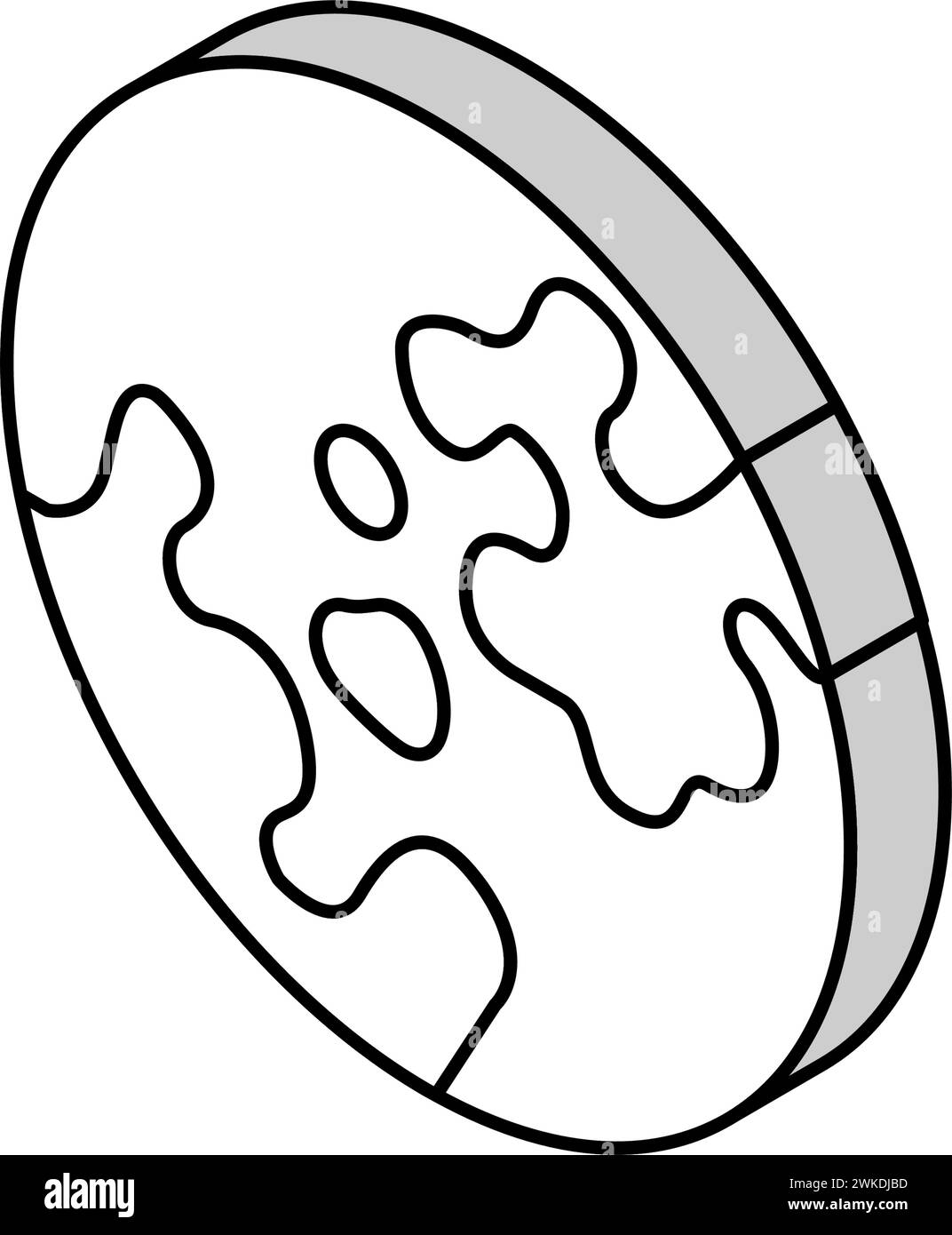 Vitiligo Skin Disease Isometric Icon Vector Illustration Stock Vector