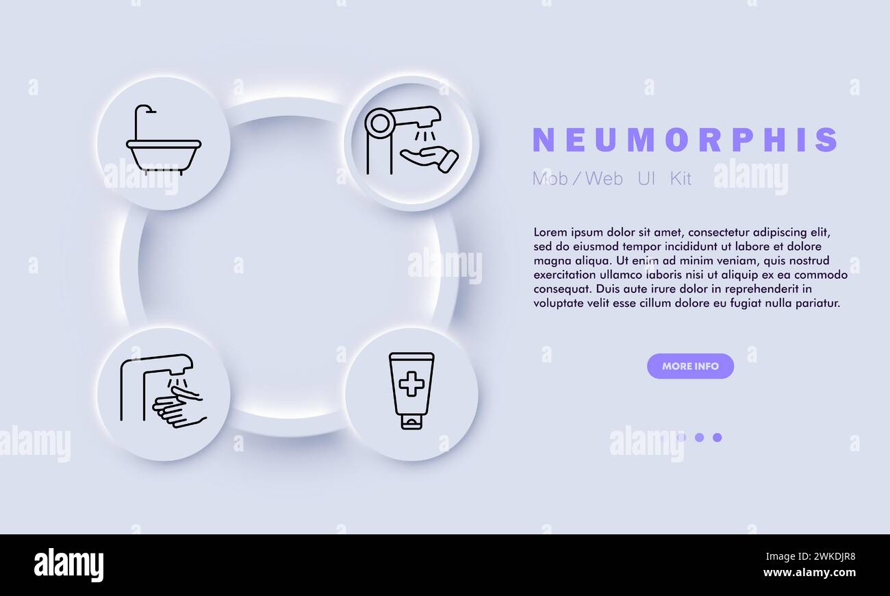 Disinfection line icon. Refreshing, cleanliness, health, bath, hand ...