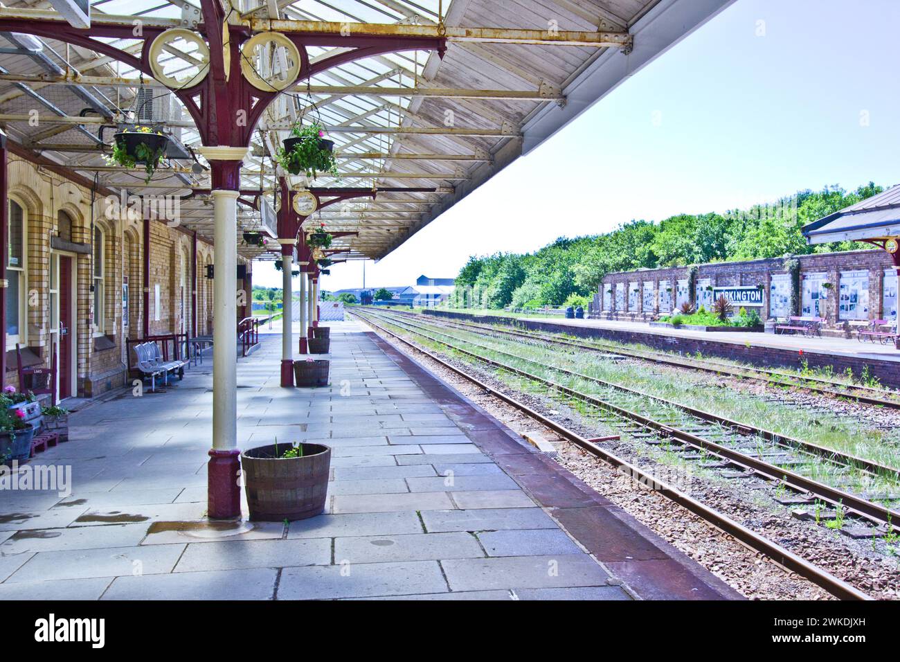 The old railway station Stock Photo - Alamy