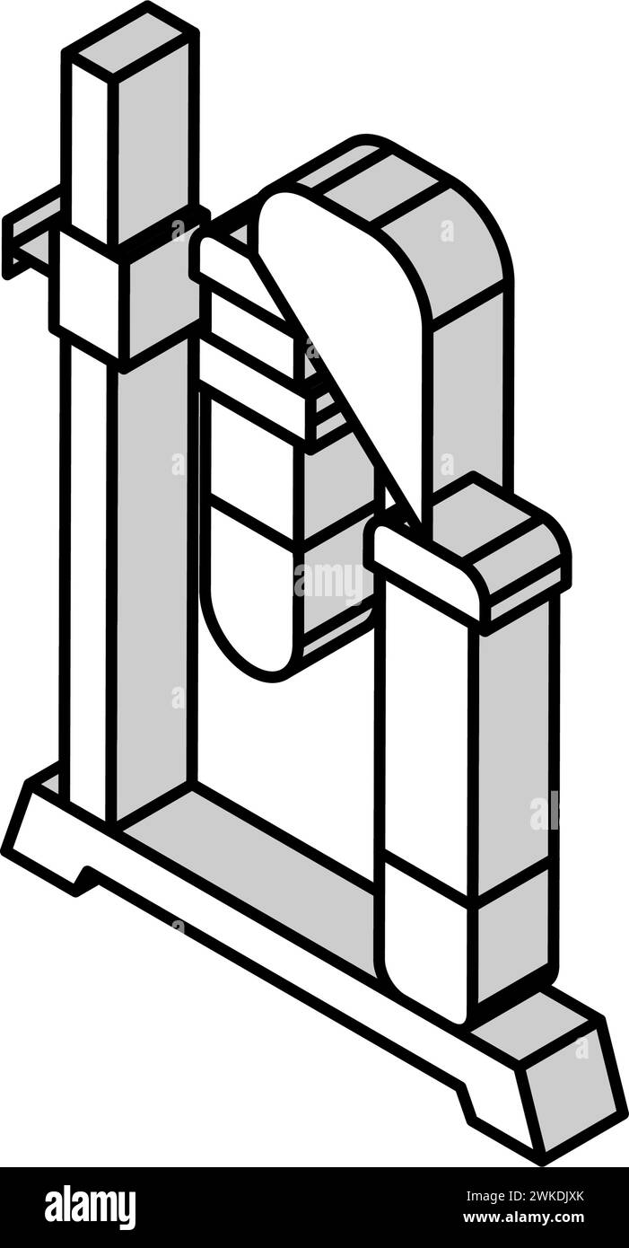 stand and clamp with tube isometric icon vector illustration Stock ...