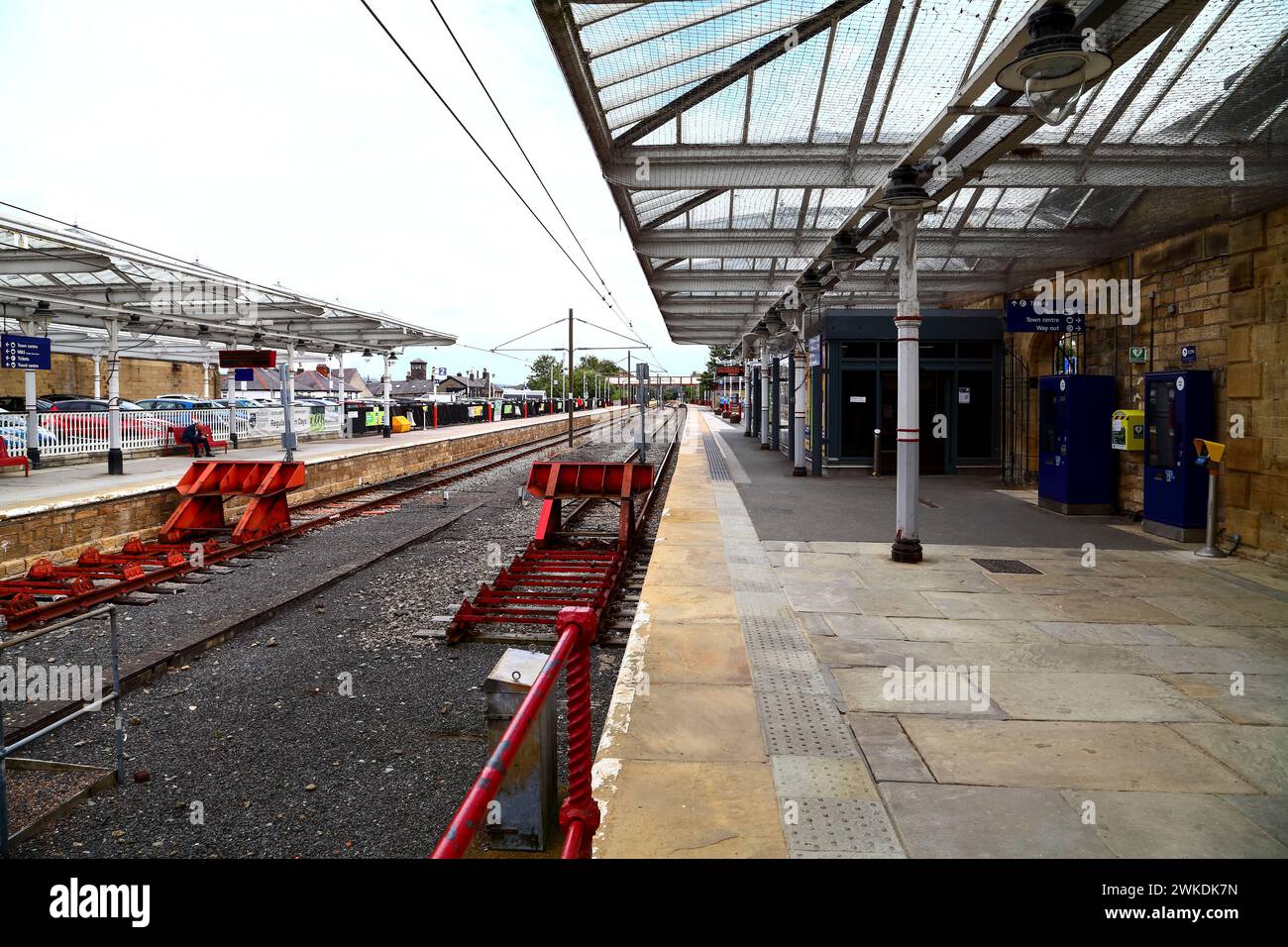 Ilkley town railway station Wharfedale Yorkshire UK Stock Photo - Alamy