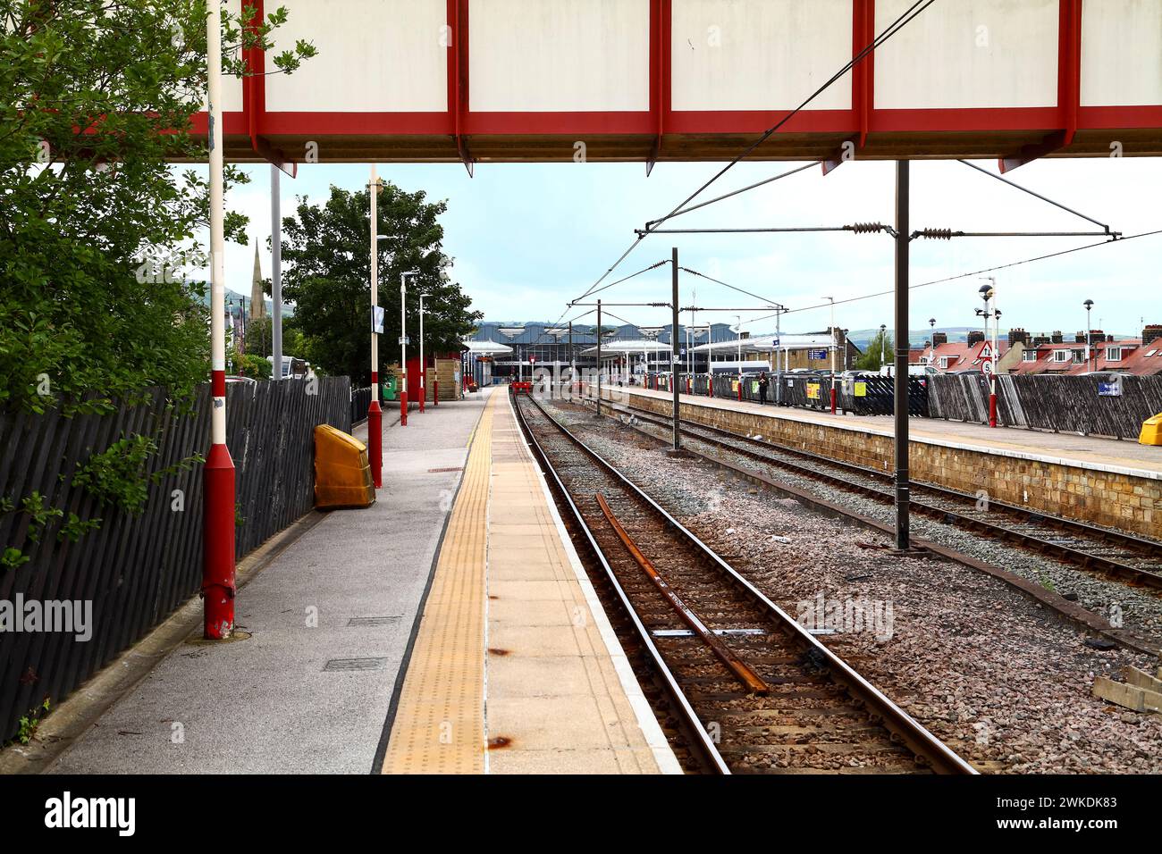 Ilkley town railway station Wharfedale Yorkshire UK Stock Photo - Alamy