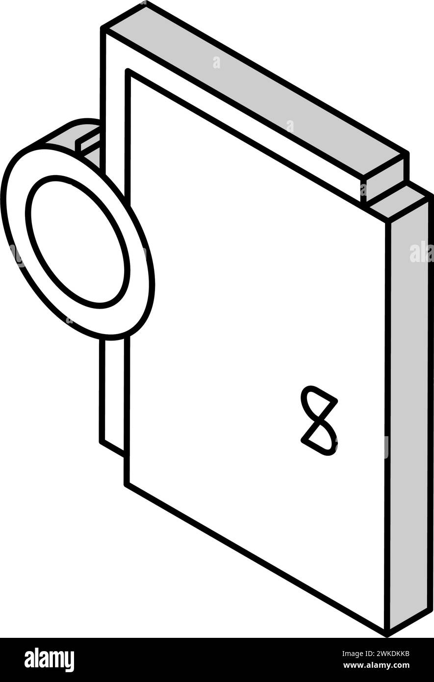 forfeit for time late agreement isometric icon vector illustration ...