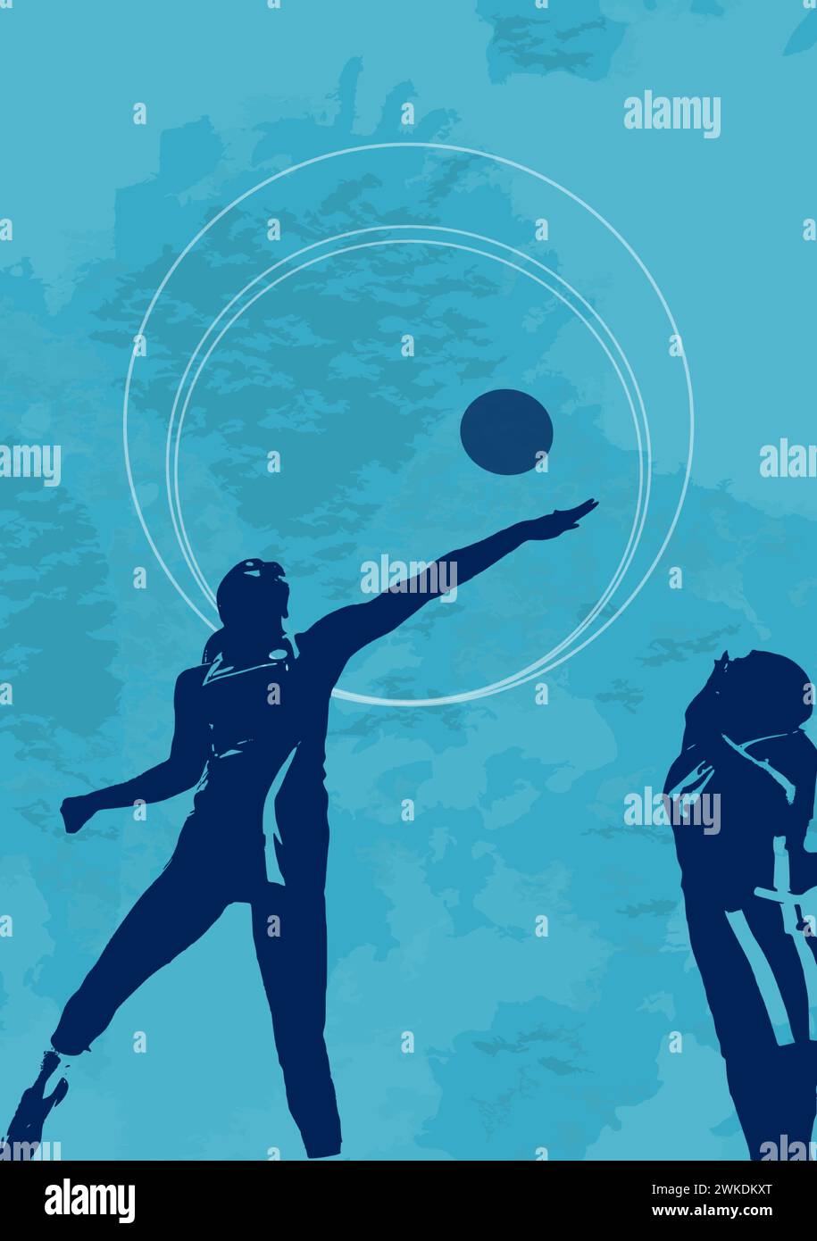 Capture the energy and elegance of netball with our dynamic royalty ...