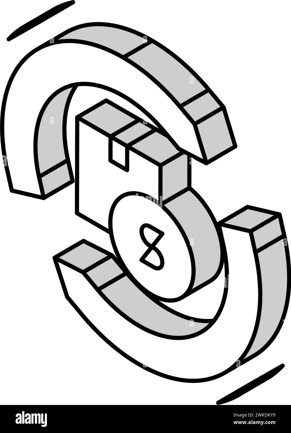 import and export package isometric icon vector illustration Stock ...