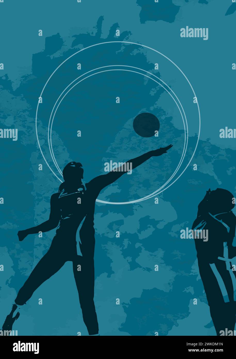 School netball team Stock Vector Images - Alamy