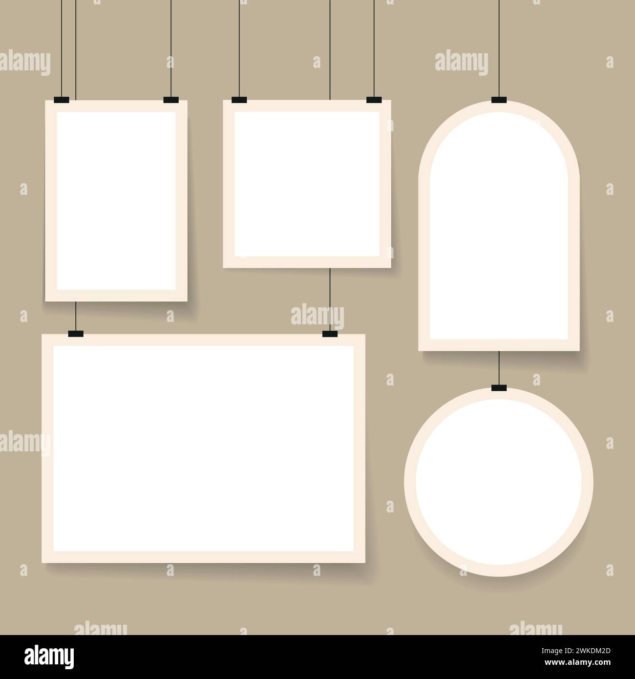 Mood board paper sticker set Stock Vector Image & Art - Alamy