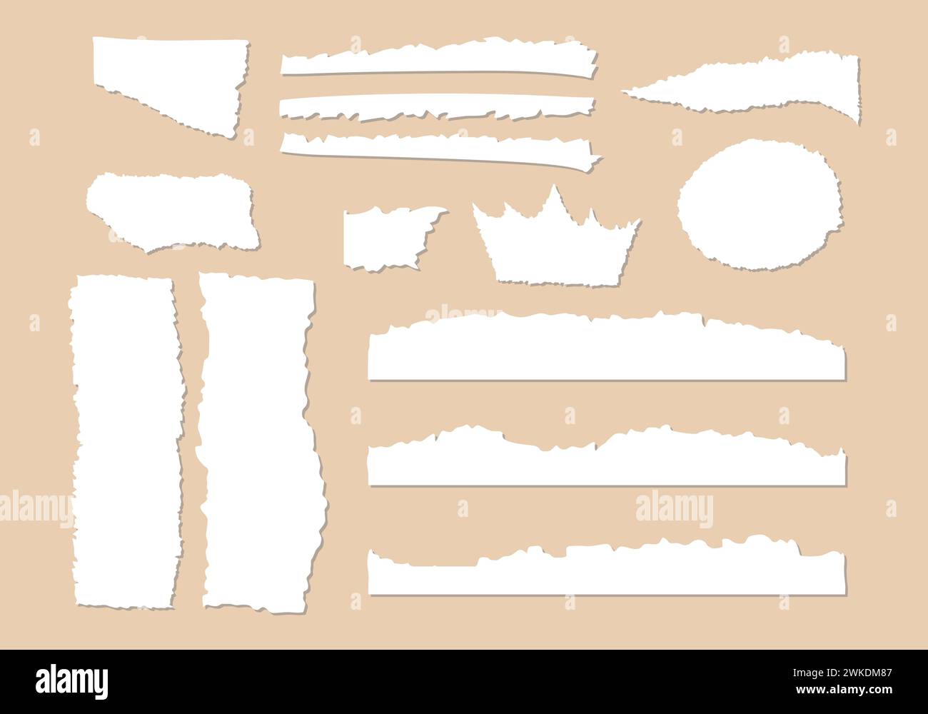 Ripped and cutout paper, jagged trip sticker piece. Black shape with ...