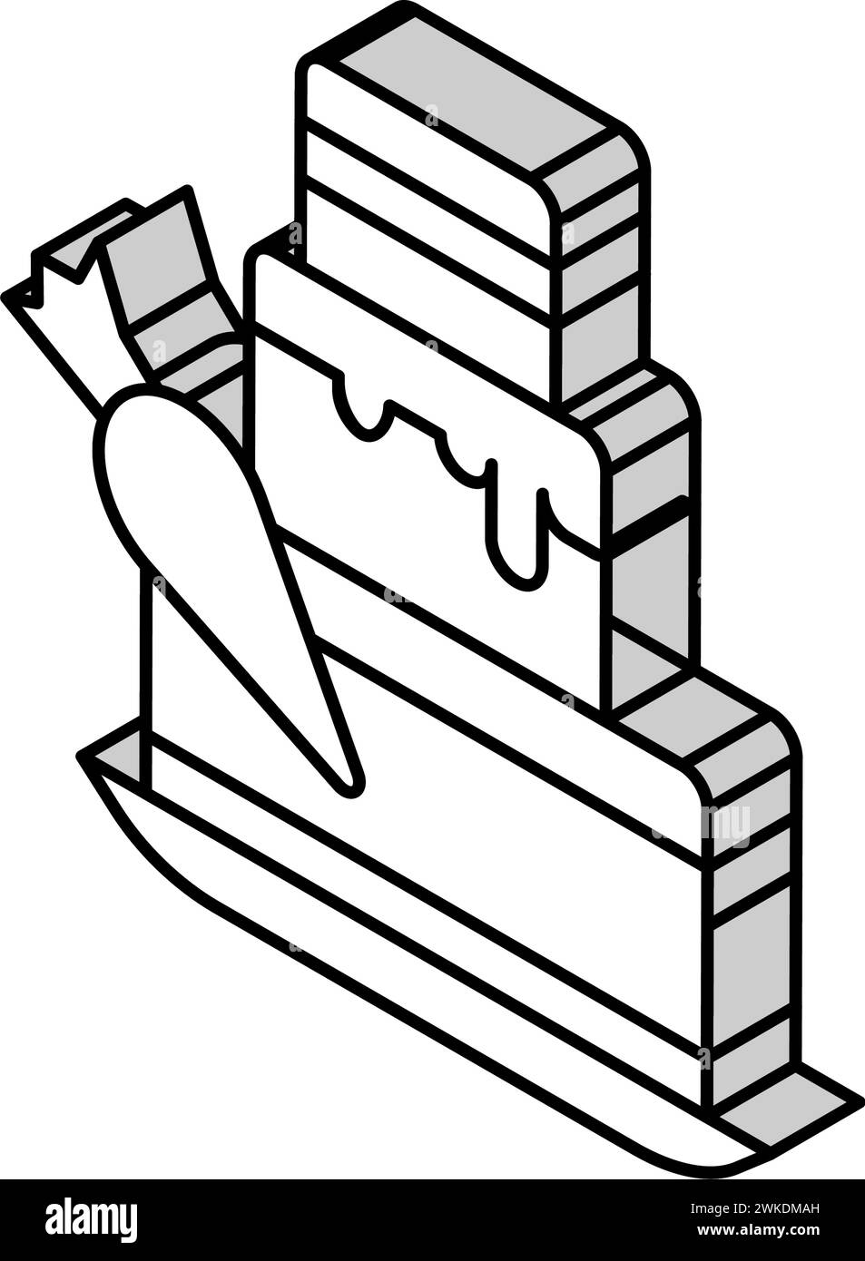 Delicacy Making Isometric Icon Vector Illustration Stock Vector Image And Art Alamy