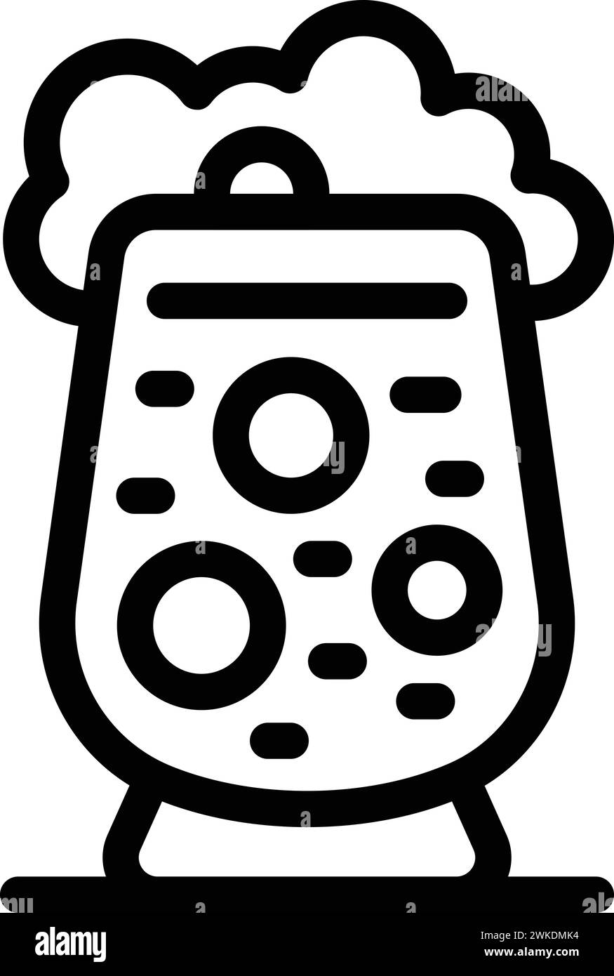 Fizzy frothy beer mug icon outline vector. Brewery tankard. Pub draft ...