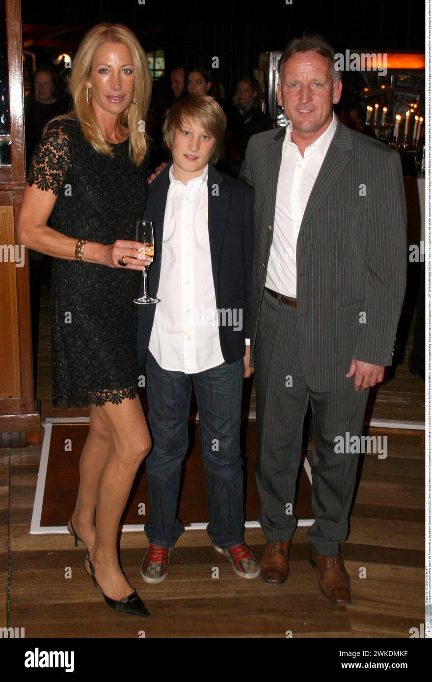 MUNICH, Germany. , . Andy BREHME, wife Pilar BREHME and son at the ...