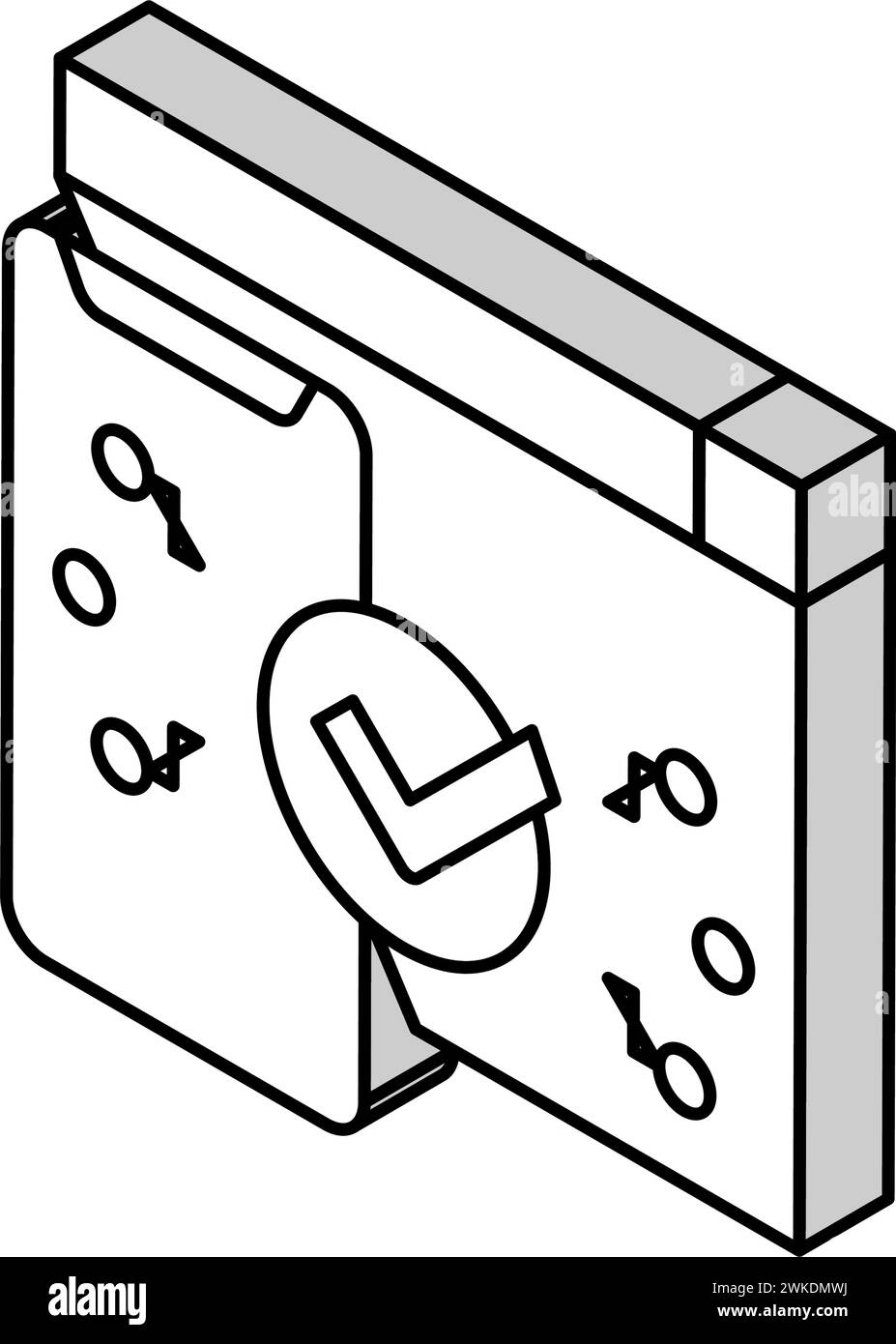 two step authentication isometric icon vector illustration Stock Vector Image & Art - Alamy