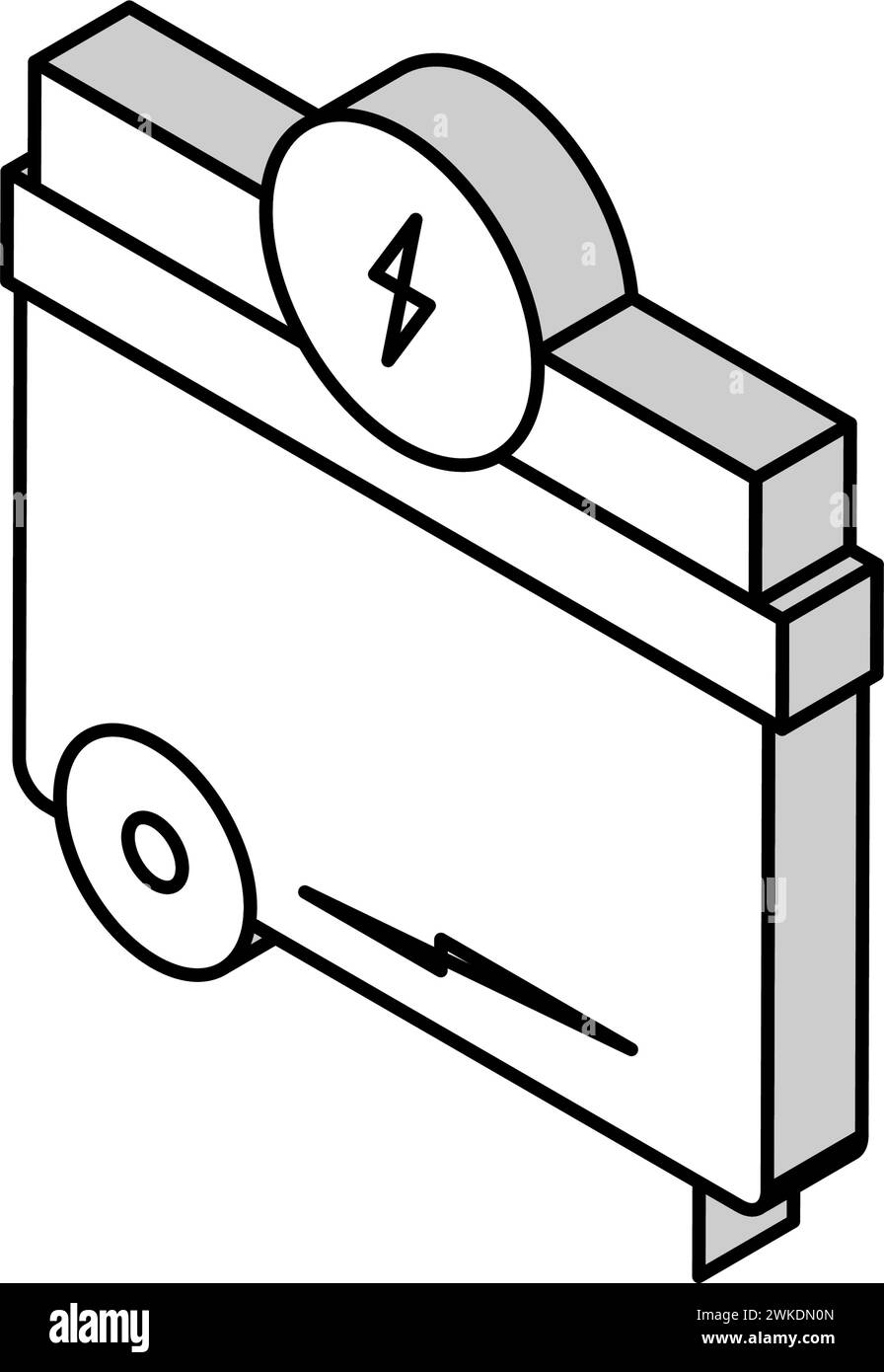electrical generator color icon vector flat illustration Stock Vector Image & Art - Alamy