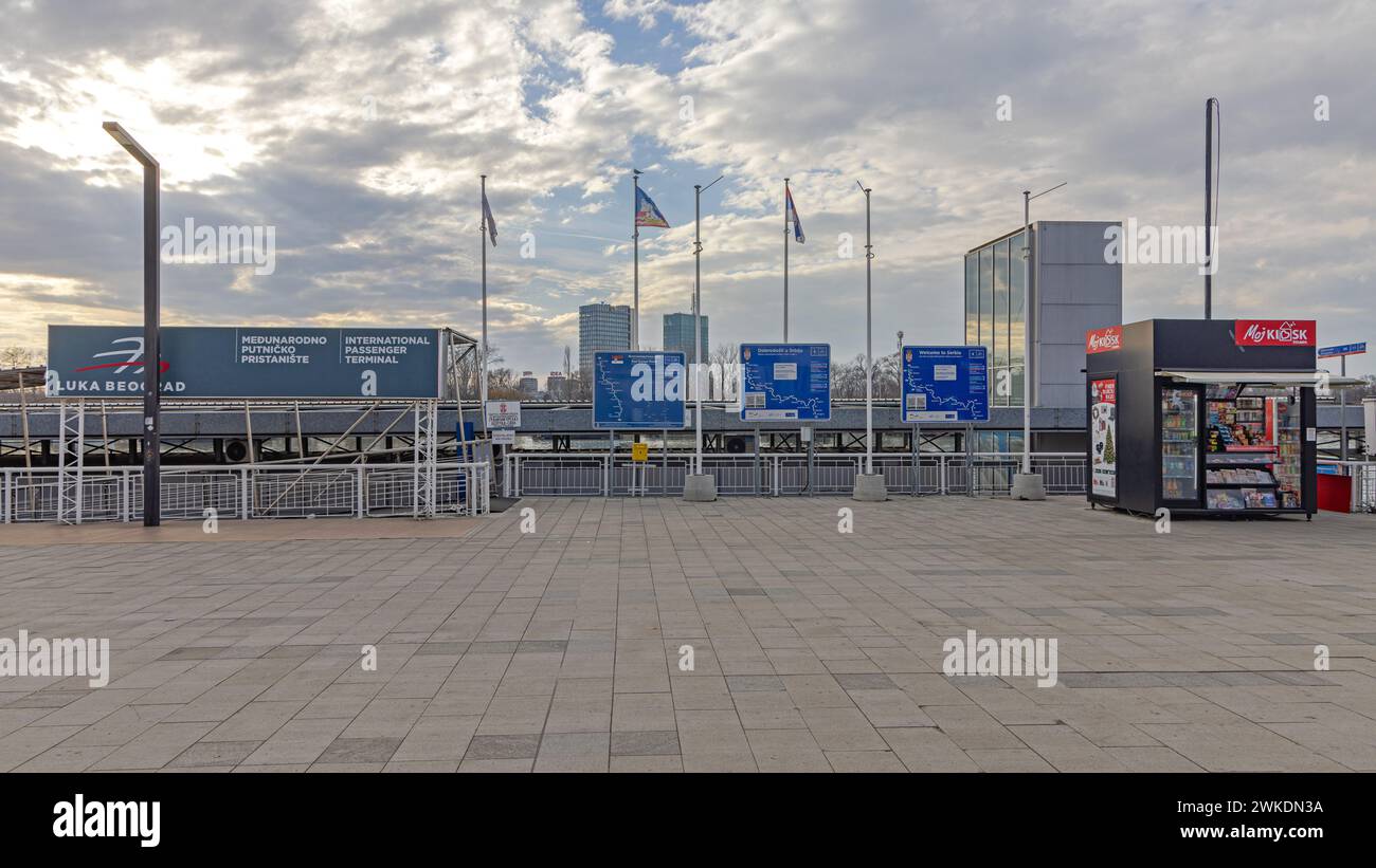 Belgrade, Serbia - February 07, 2024: International Passenger Terminal ...