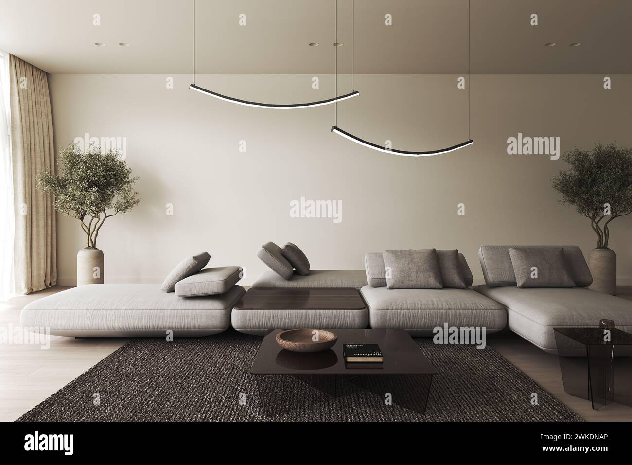 3d rendering luxury modular home hi-res stock photography and images ...