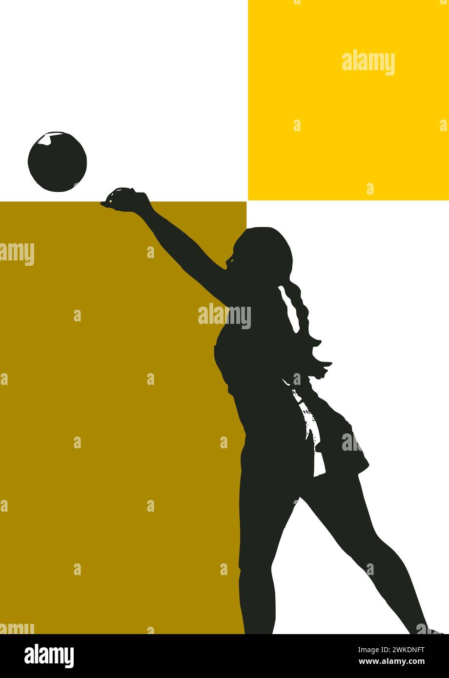 Netball players Stock Vector Images - Alamy