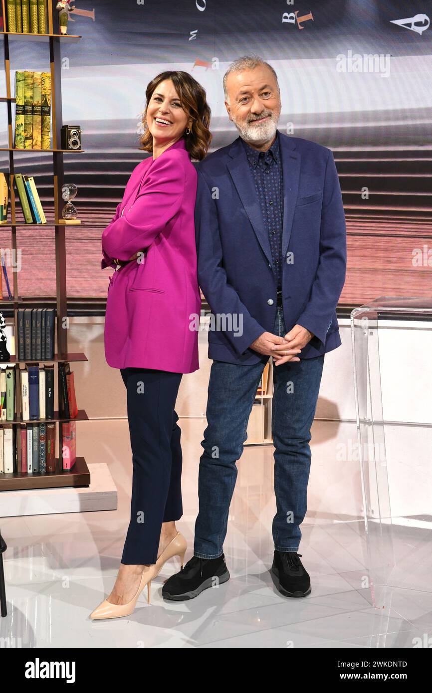 Naples, Italy. 20th Feb, 2024. "Studi Rai" (Na) 02/20/2024 "The Library ...