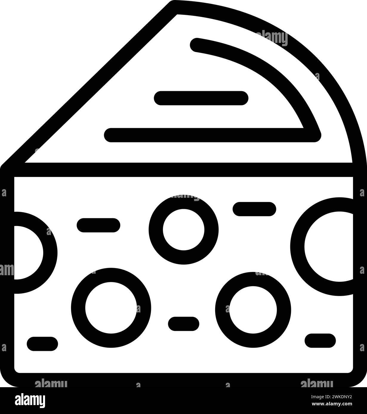 Dutch cheese icon outline vector. Dairy production. Traditional Holland ...