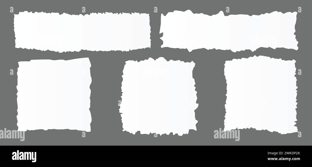 Ripped paper frame rectangle Stock Vector Images - Alamy