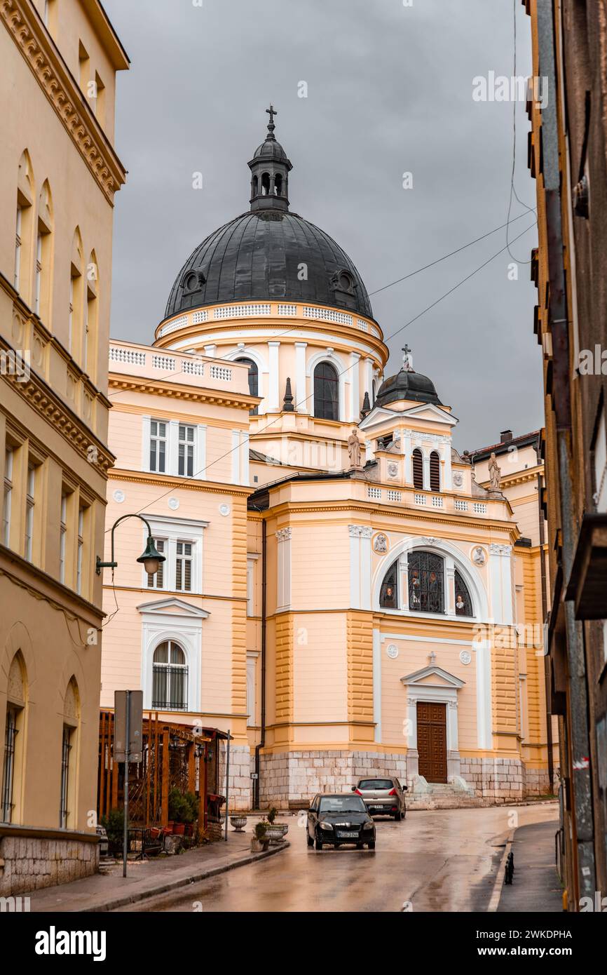 Sarajevo - Bosnia and Herzegovina - 11 FEB 2024: Exterior facade view ...