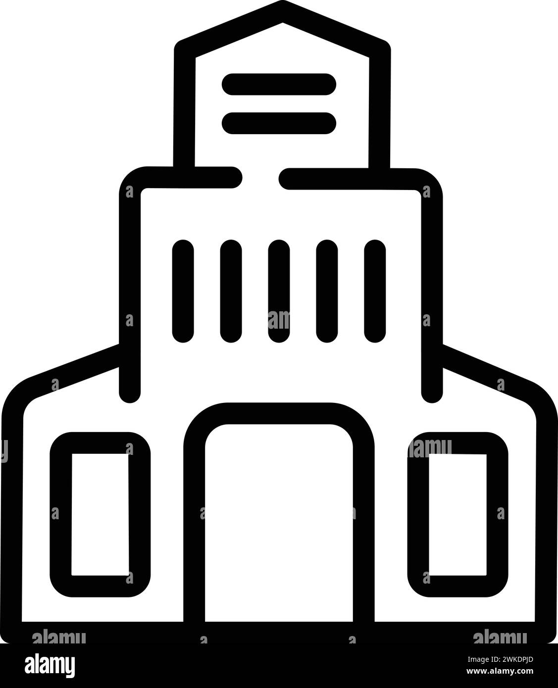 Oslo fjord city icon outline vector. Costal urban infrastructure ...