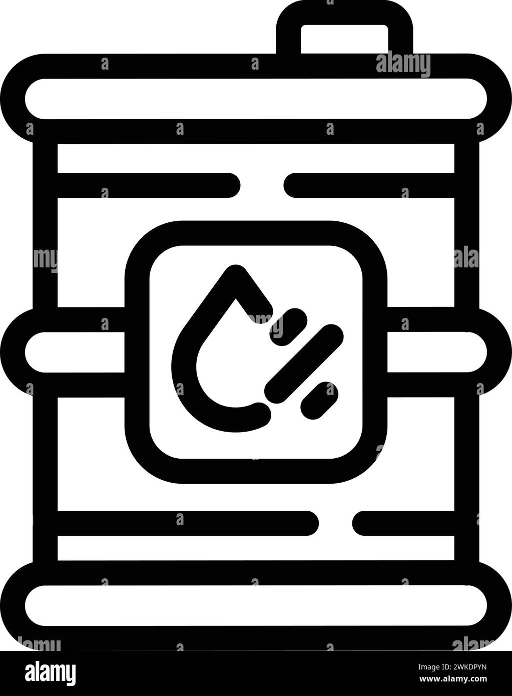 Beer metal barrel icon outline vector. Zero alcoholic malt drink ...