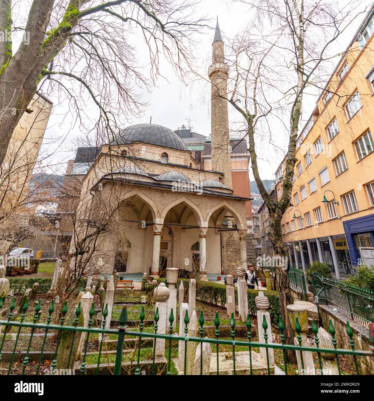 Sarajevo - Bosnia and Herzegovina - 11 FEB 2024: Ferhadija Mosque, also ...
