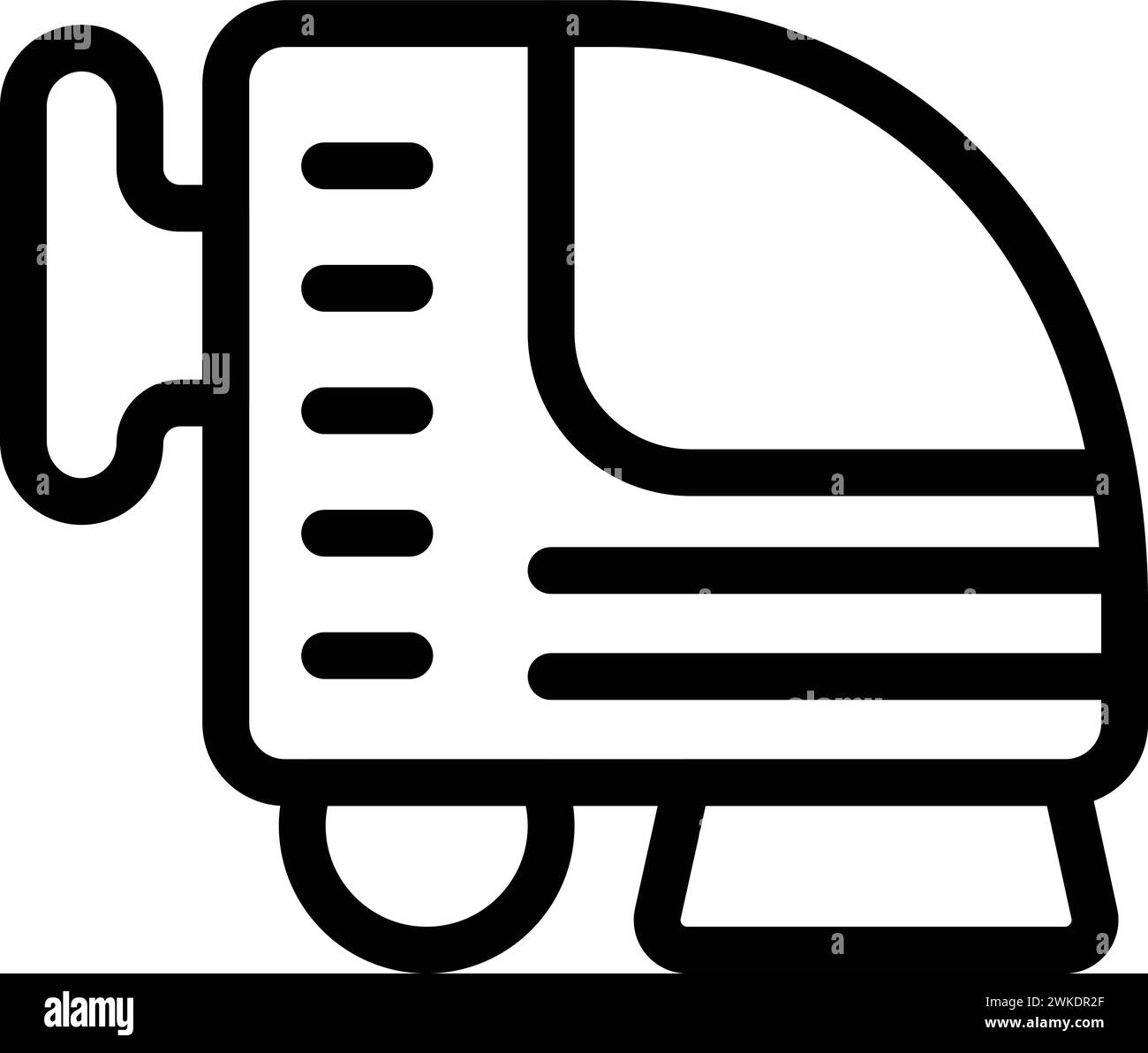 Ice resurface vehicle icon outline vector. Frozen surface smoothing ...