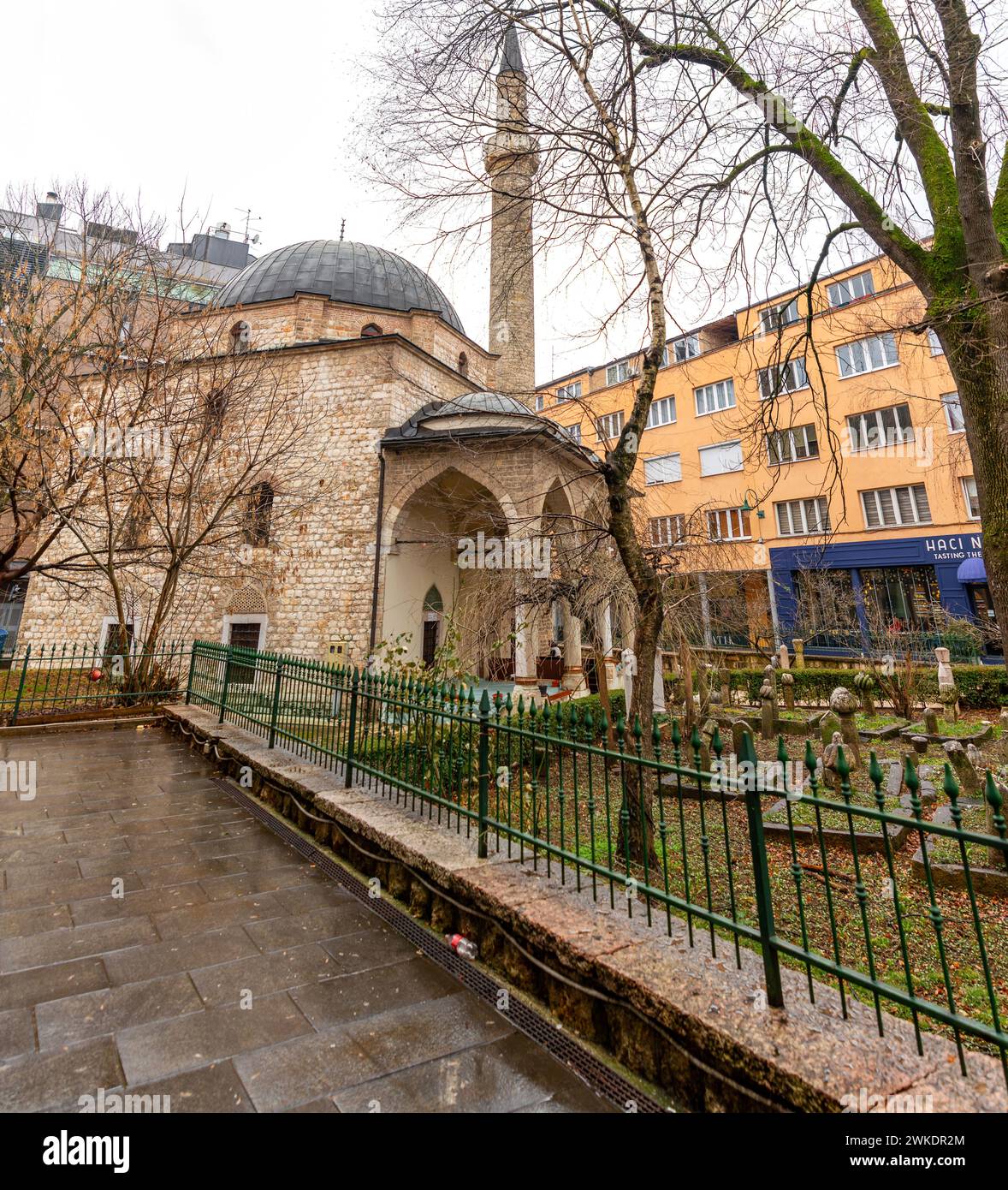 Sarajevo - Bosnia and Herzegovina - 11 FEB 2024: Ferhadija Mosque, also ...