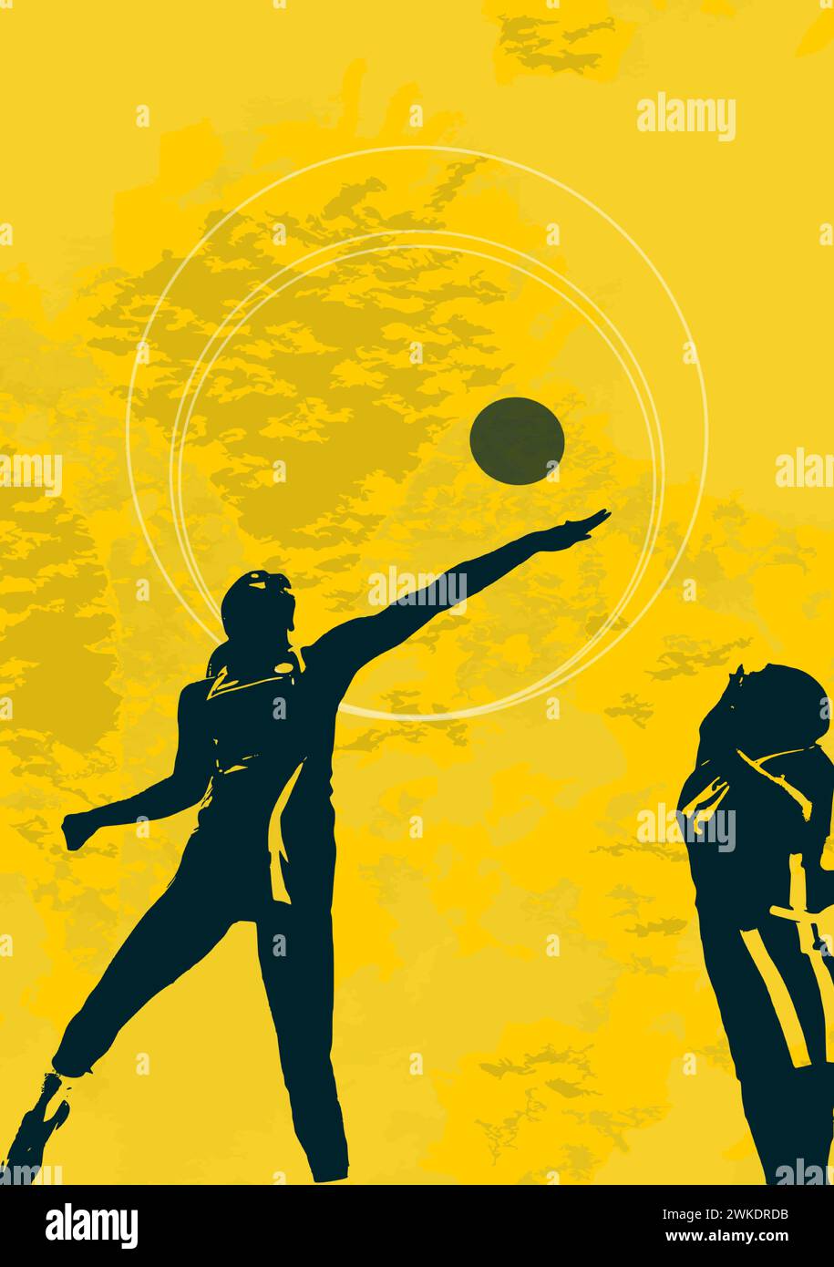 Capture the energy and elegance of netball with our dynamic royalty ...