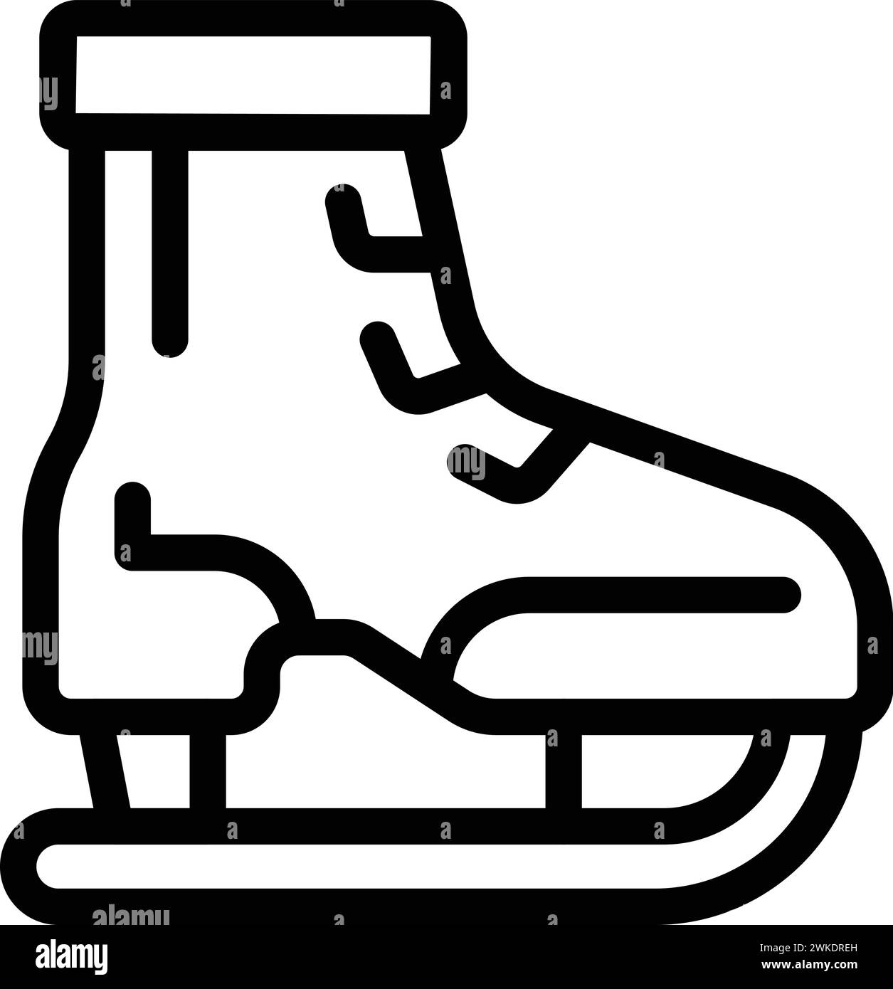 Figure skating icon outline vector. Ice winter artistic sport. Frozen ...