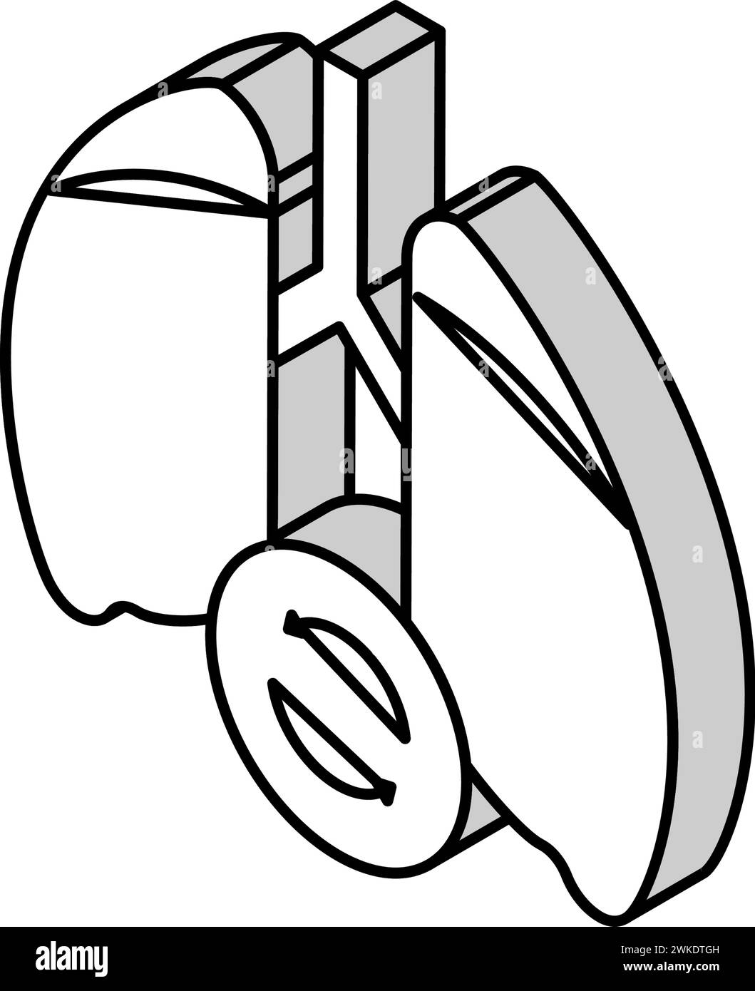 lungs transplant isometric icon vector illustration Stock Vector Image ...