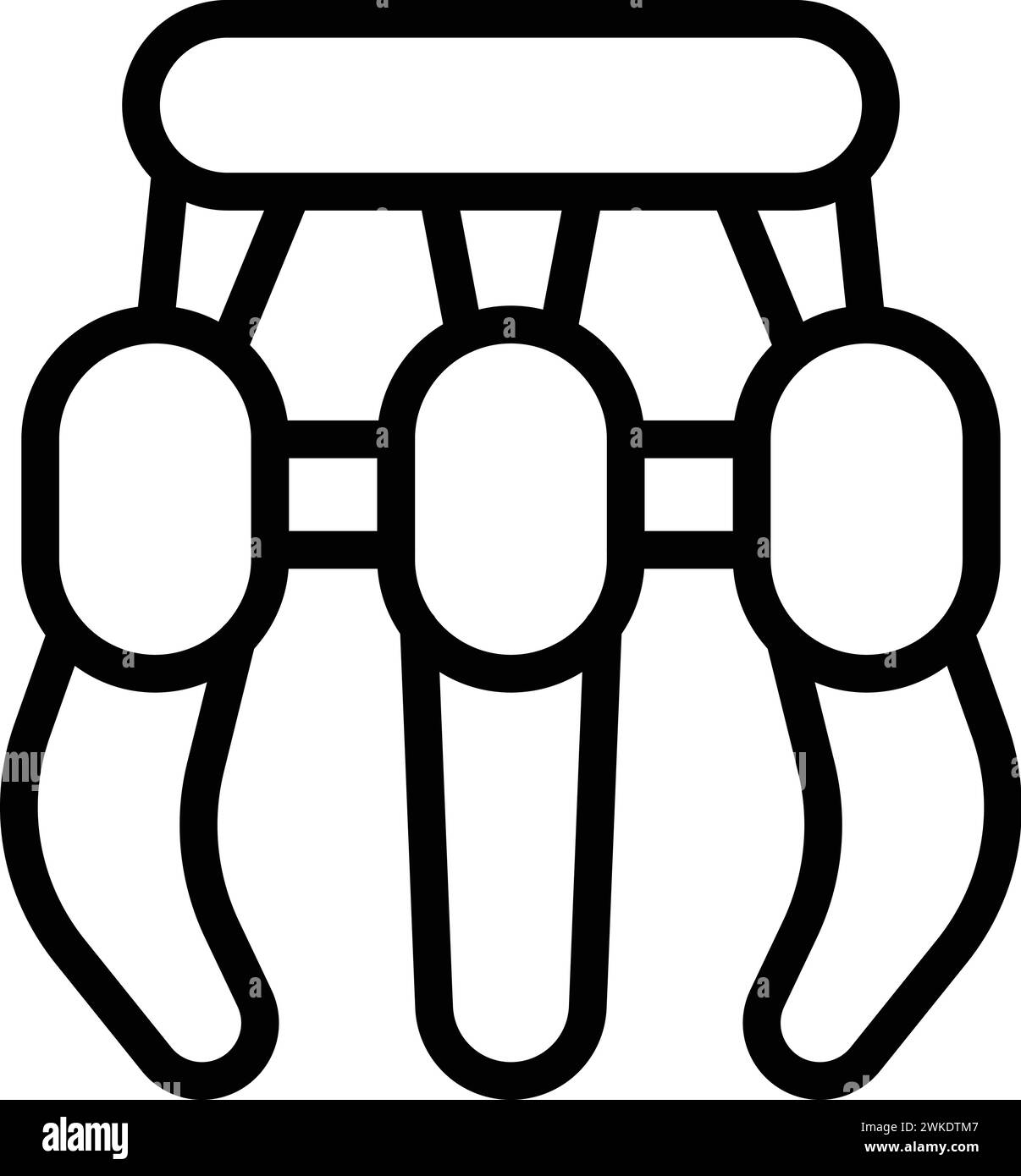 Fun Industry Robot Icon Outline Vector Arm Game Arcade Tool Fun Stock