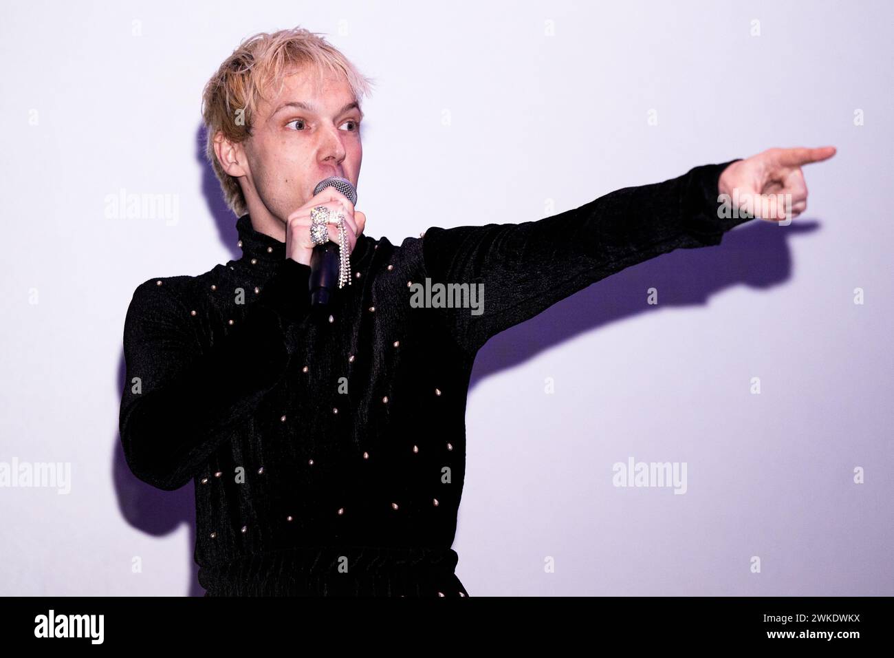 Brussels, Belgium. 20th Feb, 2024. Actor and singer Mustii (Thomas ...