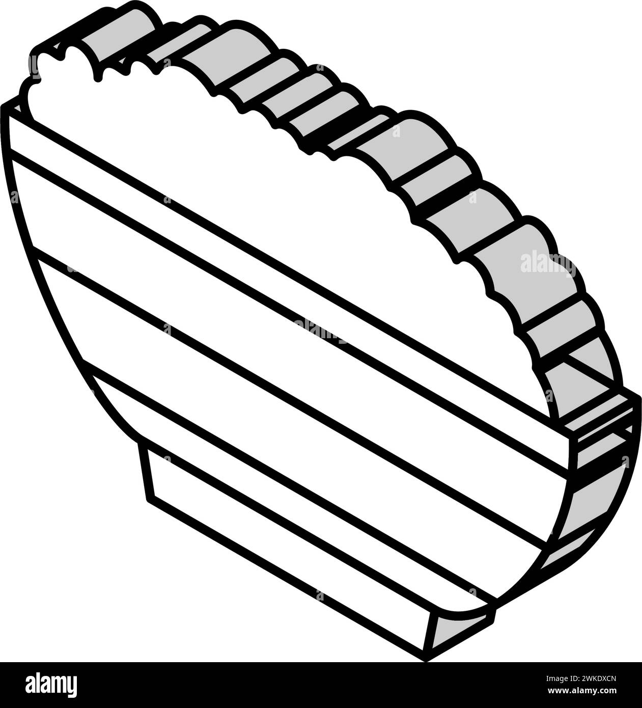 bowl prepared rice isometric icon vector illustration Stock Vector ...