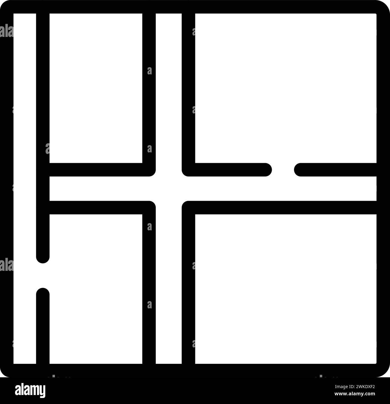 Norway flag icon outline vector. Scandinavian national symbol ...