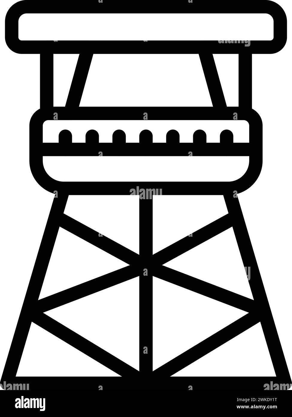 Help beach tower icon outline vector. Impact ship wreck. People saving ...