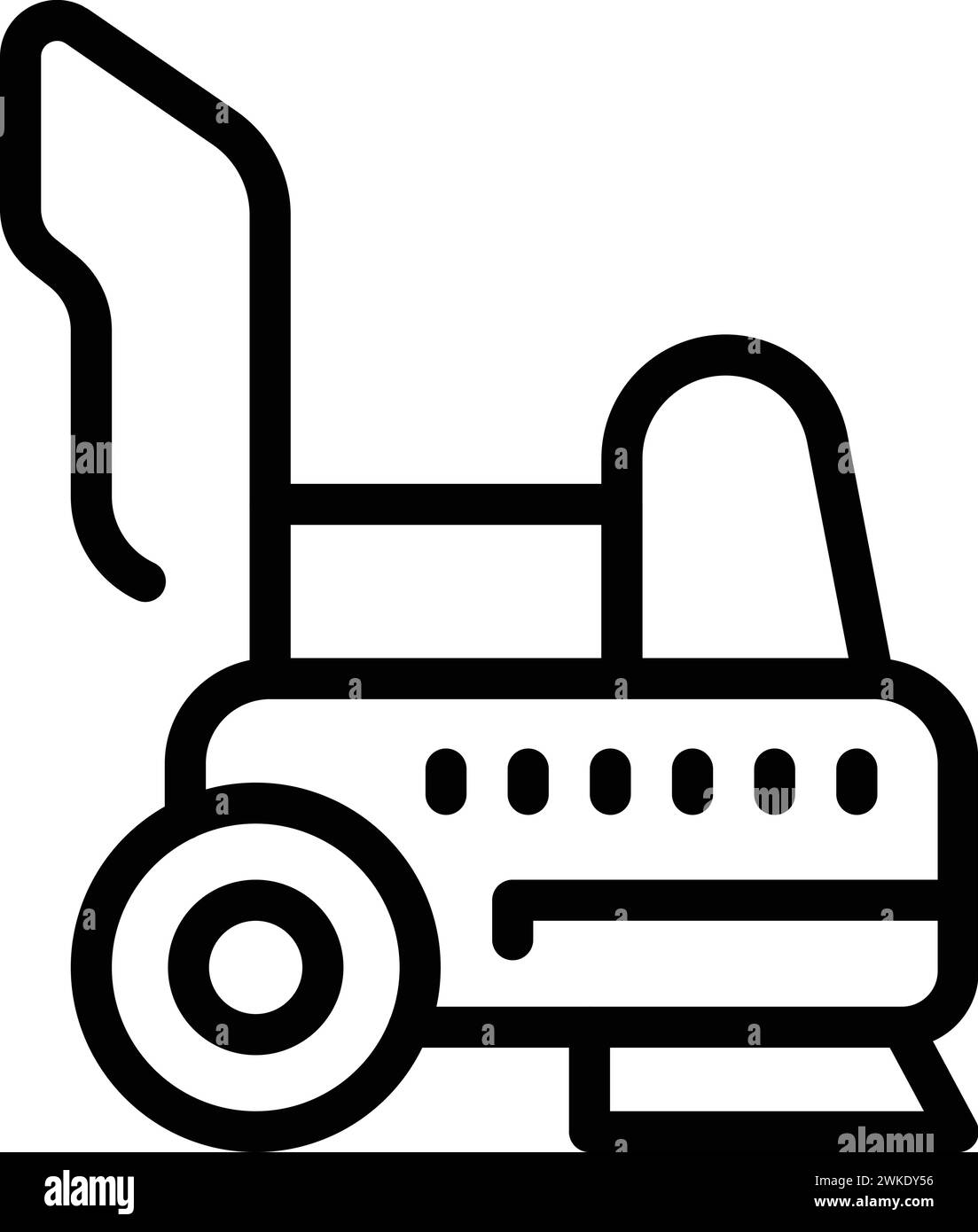 Automatic floor scrubber icon outline vector. Sanitation vehicle ...